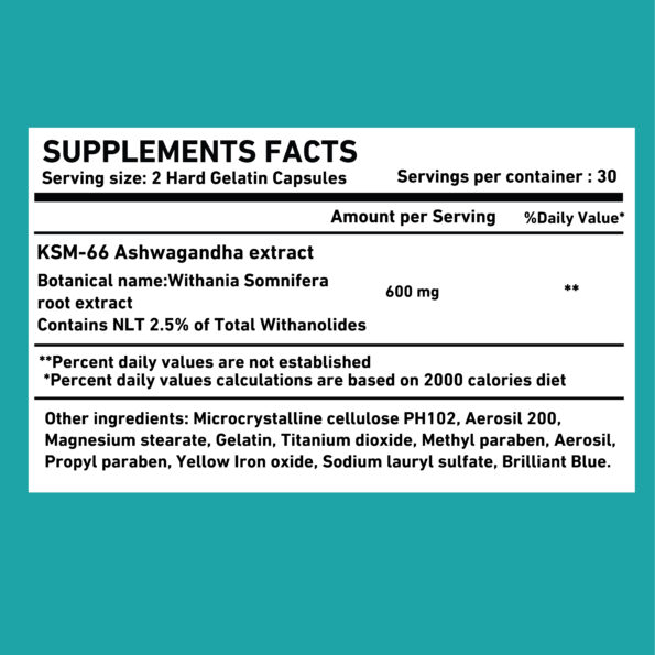 Dozova Ashwagandha KSM-66 600mg Stress & Mood Support | 60 Capsules ...